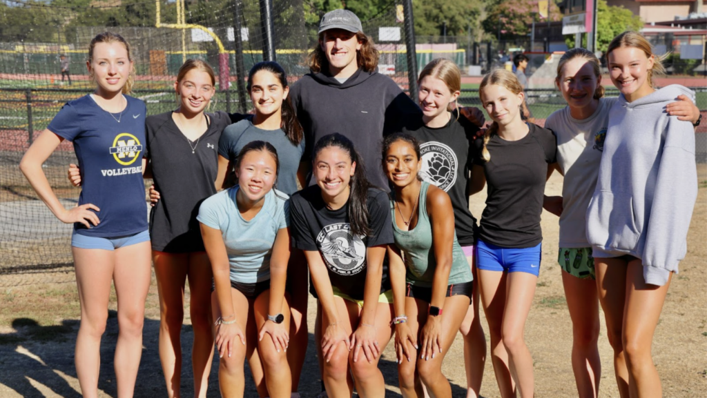 Olympic Runner Visits Cross Country Practice - M-A Chronicle